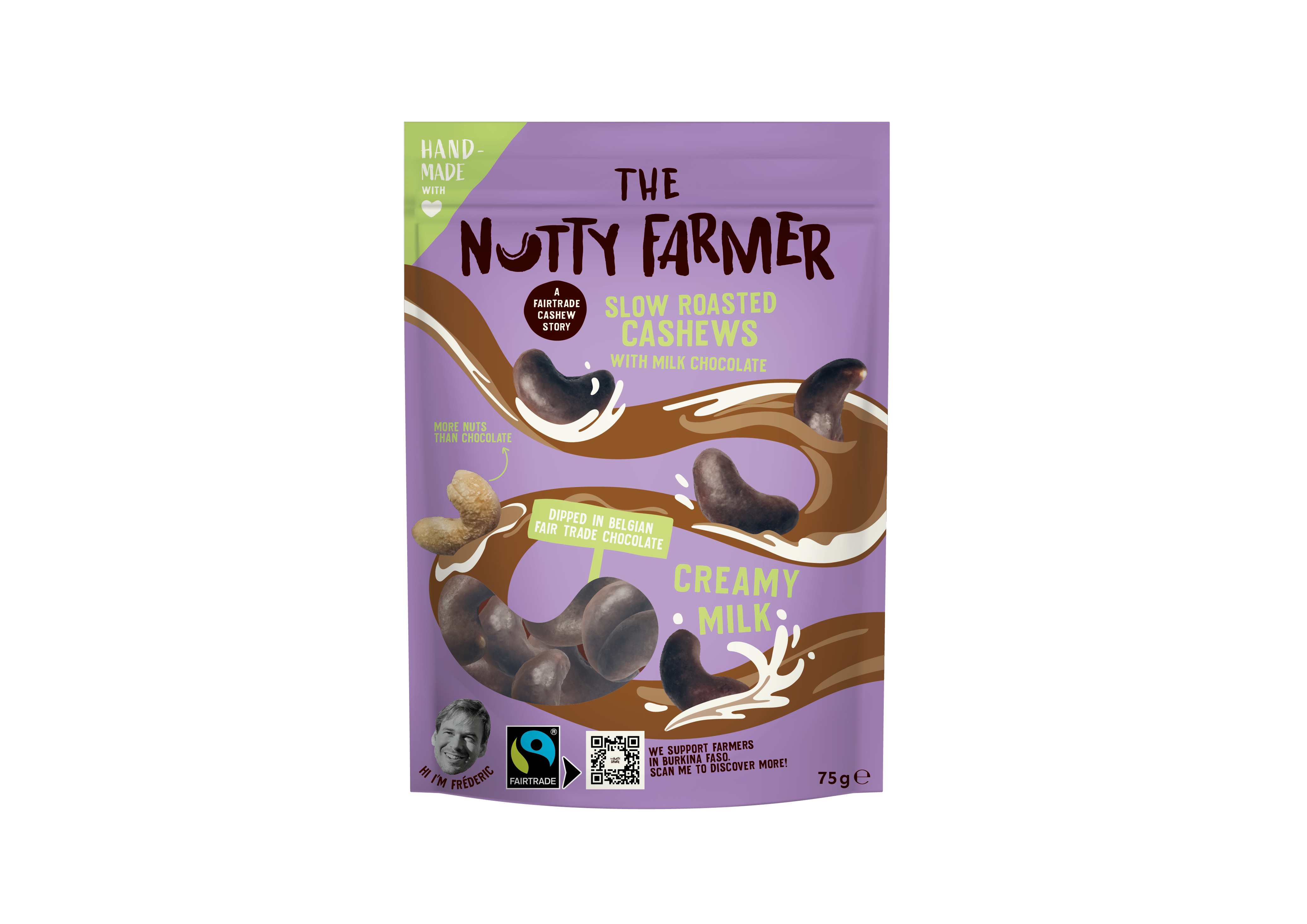 Slow roasted cashews with creamy milk chocolate – The Nutty Farmer